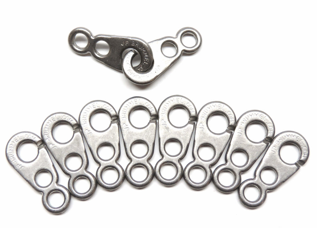Brummel Hooks and 100 Feet of 1/8 Paracord - Sister Clips Stainless St ...